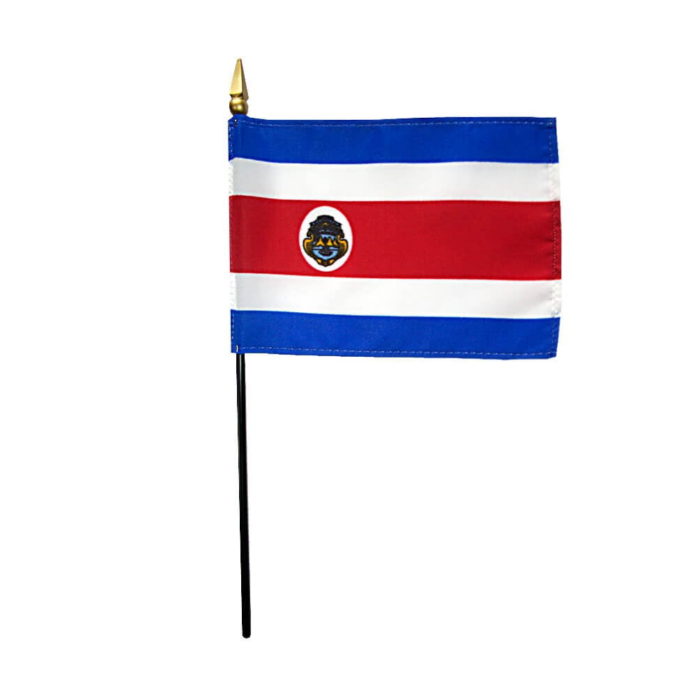 Costa Rica National Miniature Flag | FlagandBanner.com