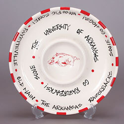 Arkansas Razorbacks Chip and Dip Tray | FlagandBanner.com