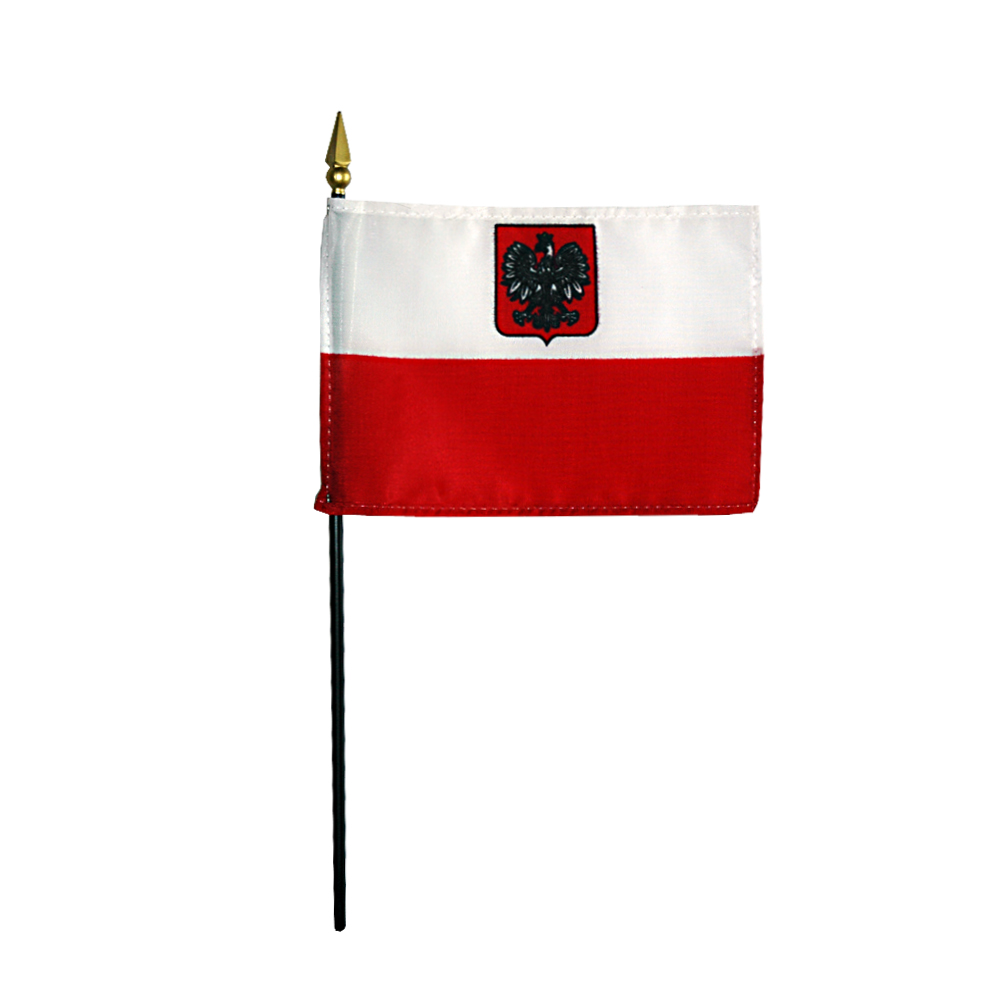 Republic of Poland Government Miniature Flag | FlagandBanner.com