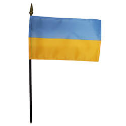 Ukraine Miniature Flag (4 in. x 6 in.) | FlagandBanner.com