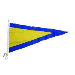 No. 3 1st Substitute Pennant with Rope and Snap Hook | FlagandBanner.com