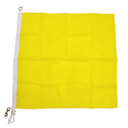 No. 7 Q International Code Signal Flag with Rope and Snap Hook ...