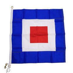 No. 2 W International Code Signal Flag with Rope and Snap Hook ...