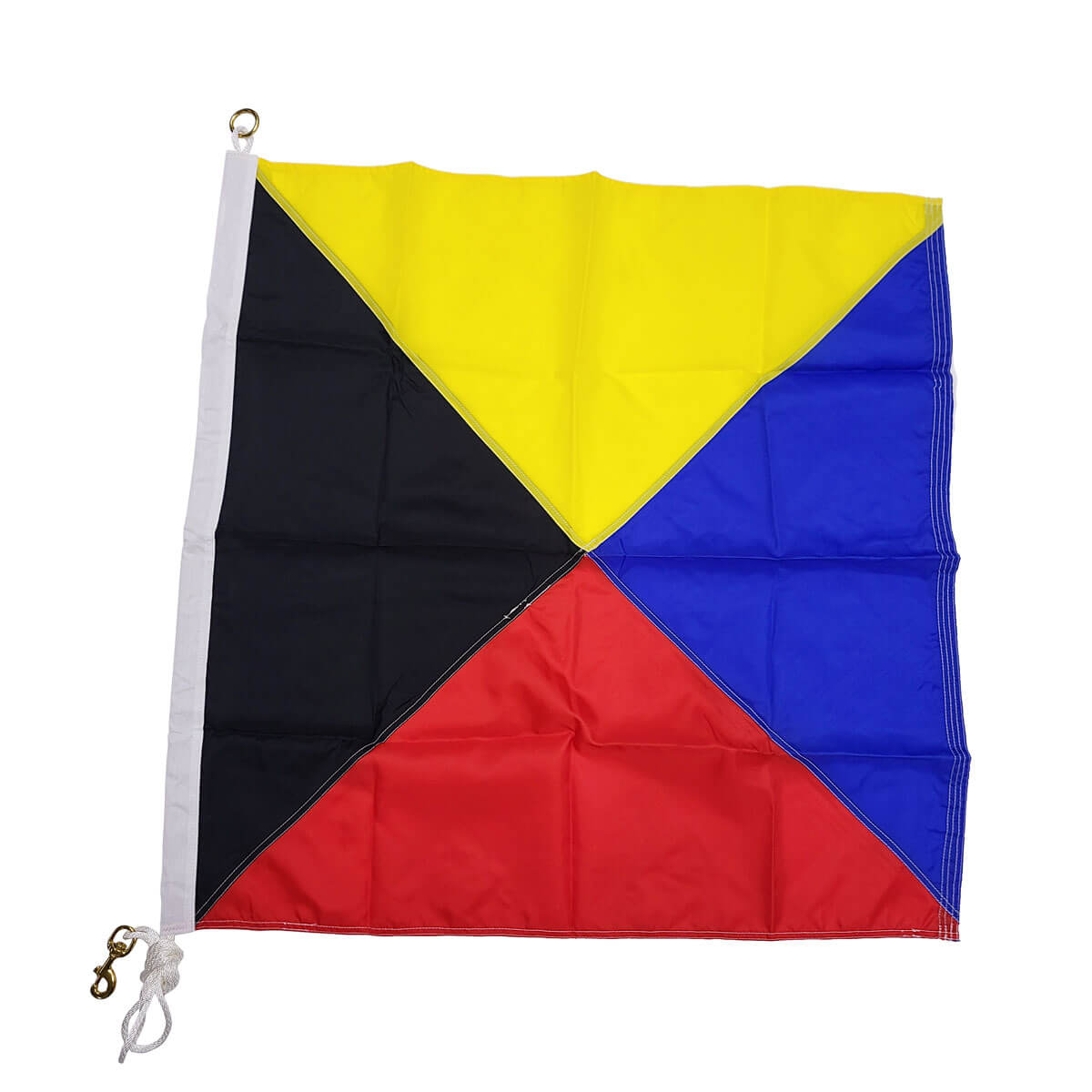 No. 7 Z International Code Signal Flag with Rope and Snap Hook ...