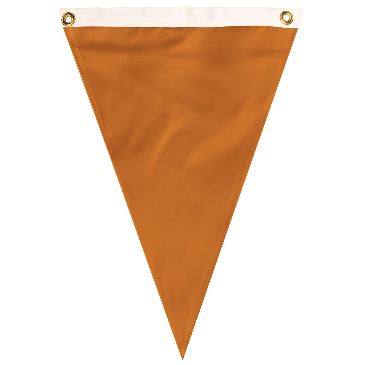 Nylon Gold Brown Single Pennant | FlagandBanner.com