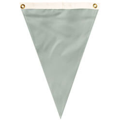 Grey Solid Color Single Pennant | FlagandBanner.com