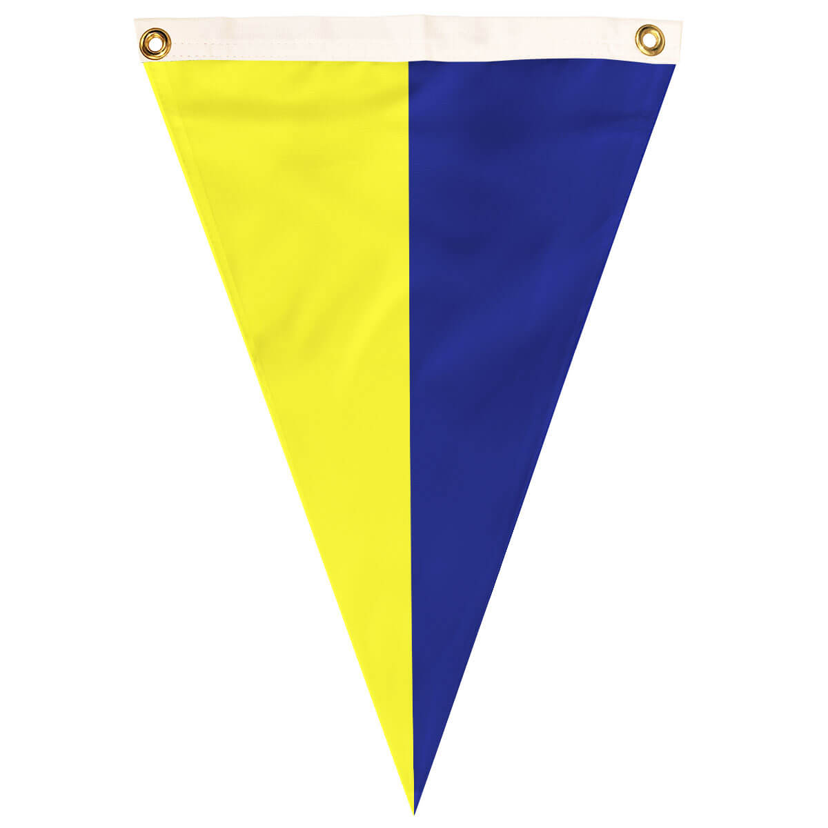Blue Yellow Single Pennant (3 ft x 5 ft) | FlagandBanner.com