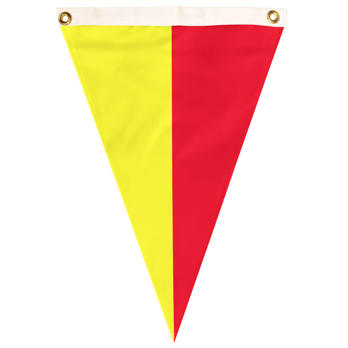 Red Yellow Single Pennant (3 ft x 5 ft) | FlagandBanner.com