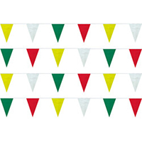 Red/Yellow Fiesta Fringe String Pennants | FlagandBanner.com