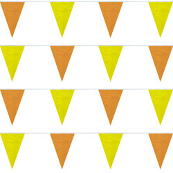 Orange/Yellow String Pennants | FlagandBanner.com