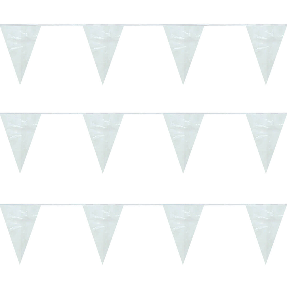 White String Pennants | FlagandBanner.com
