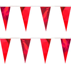 Red String Pennants, PENNSCR6RE | FlagandBanner.com