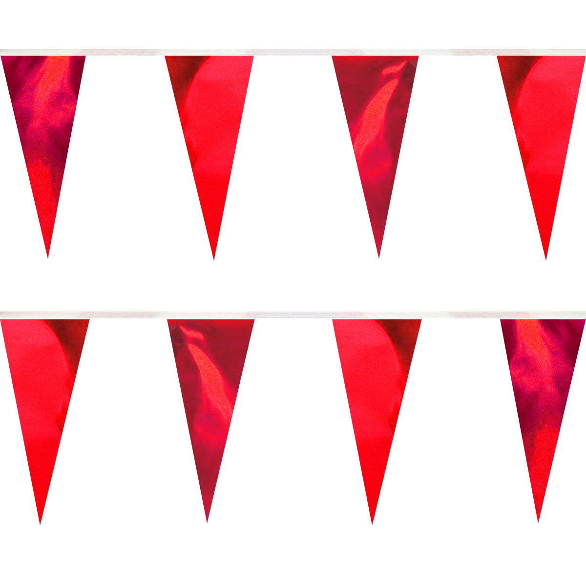 Red String Pennants, PENNSCR6RE | FlagandBanner.com