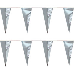 Silver String Pennants | FlagandBanner.com