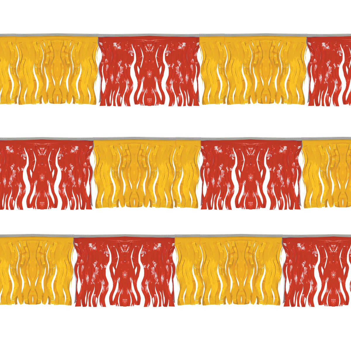 Red/Yellow Fiesta Fringe String Pennants | FlagandBanner.com