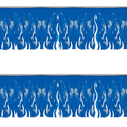 Blue Fiesta Fringe String Pennants | FlagandBanner.com