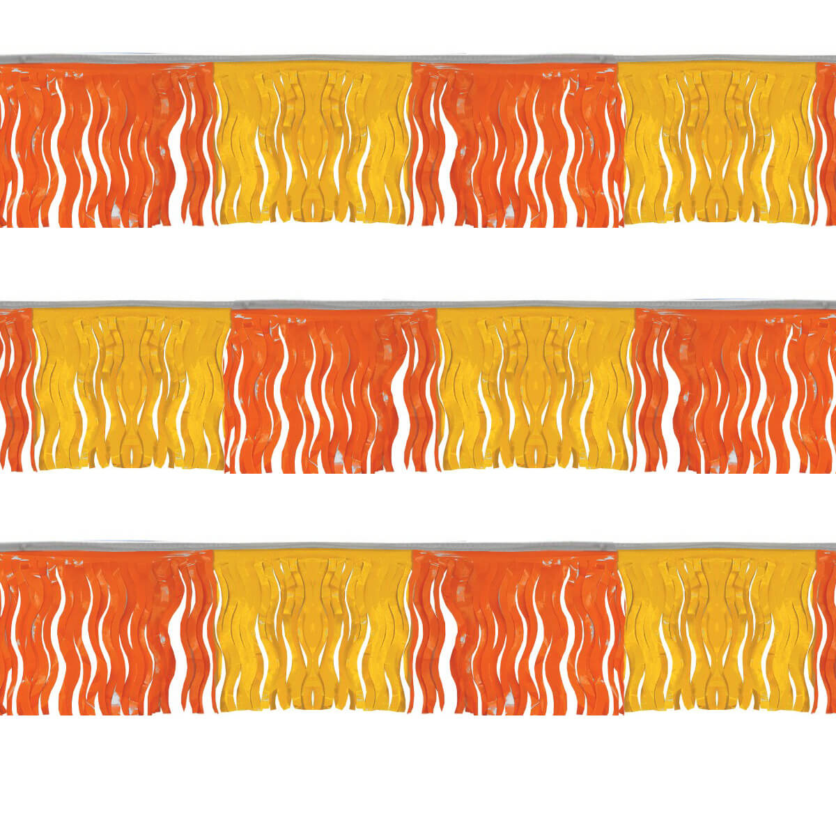 Orange/Yellow Fiesta Fringe String Pennants | FlagandBanner.com