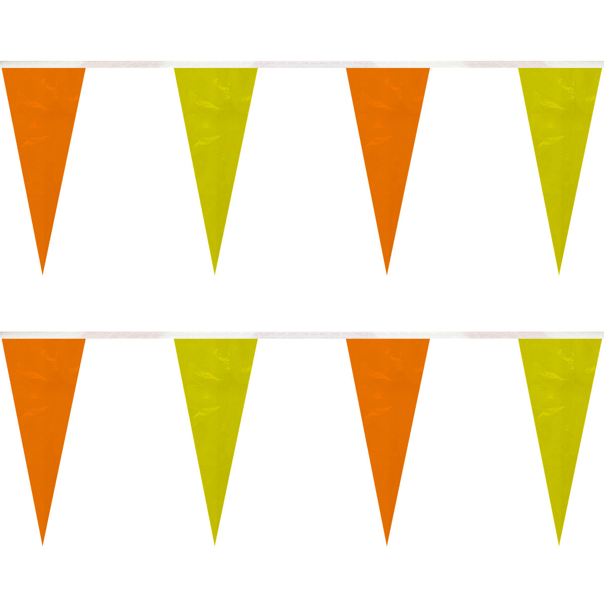 Orange/Yellow String Icicle Pennants | FlagandBanner.com