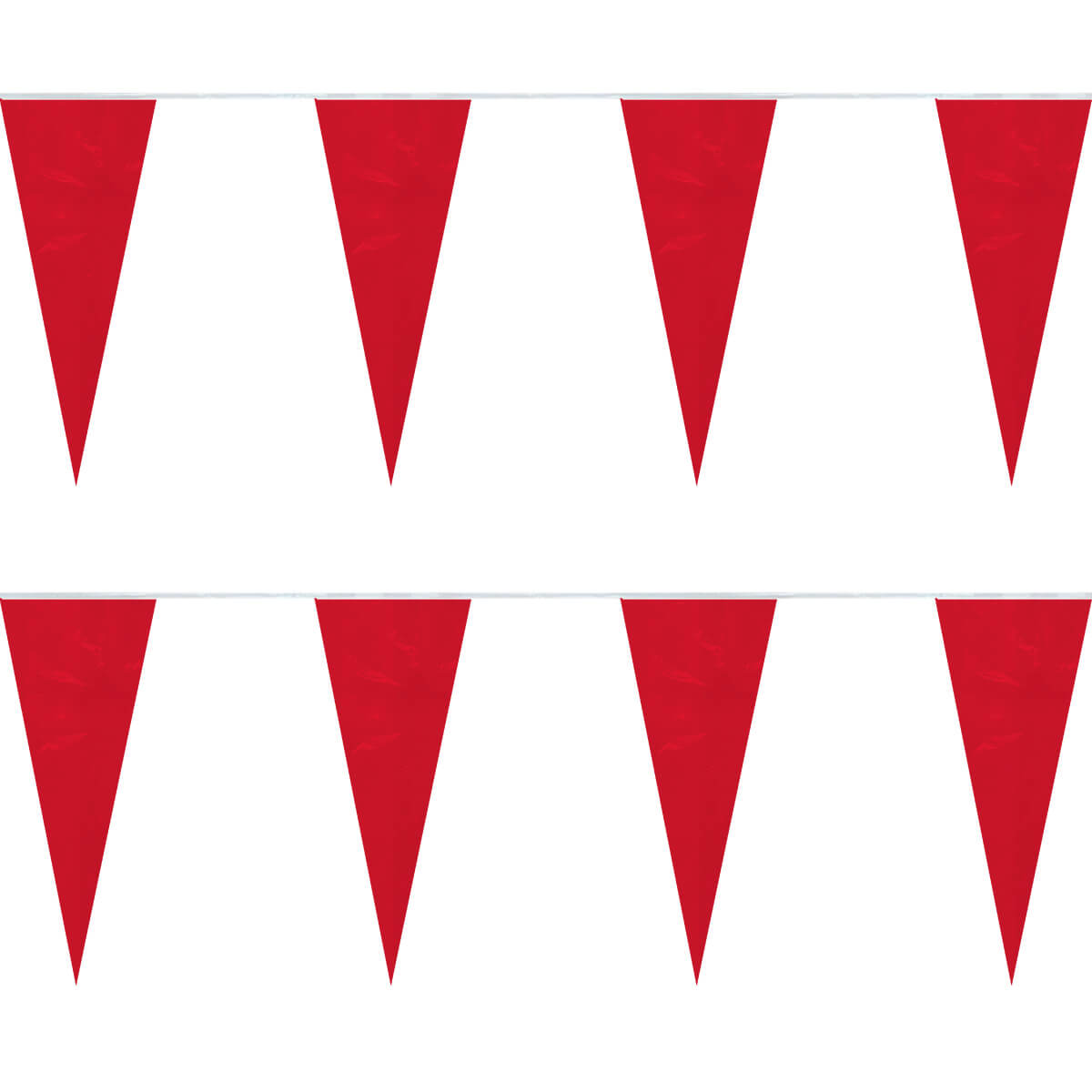 Red String Icicle Pennants | FlagandBanner.com