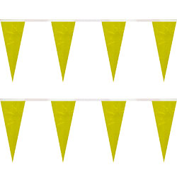 Yellow Heavy Duty String Icicle Pennants | FlagandBanner.com