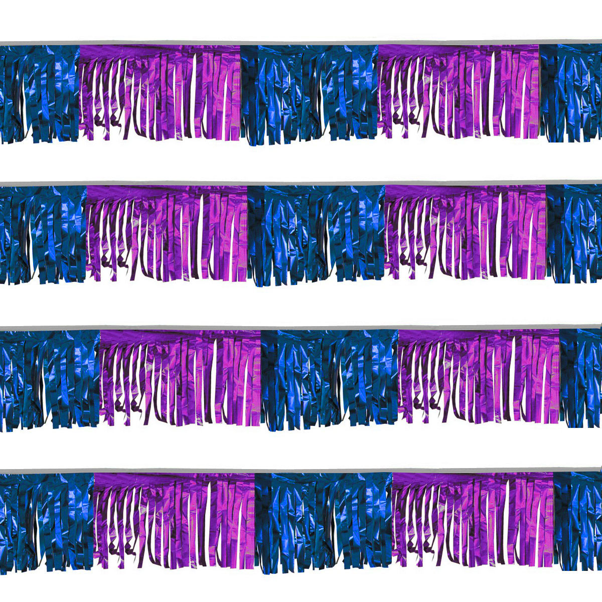 Purple/Blue Starburst String Pennants | FlagandBanner.com
