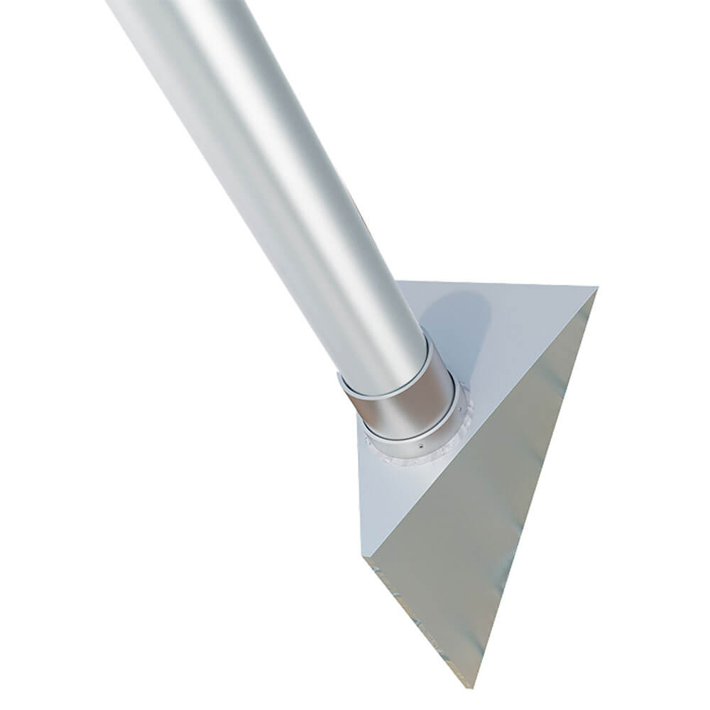 Outrigger Flag Pole, Tapered Shaft, Triangle Bracket | FlagandBanner.com