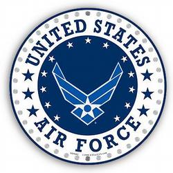 Air Force Sign (12 in round) Metal | FlagandBanner.com