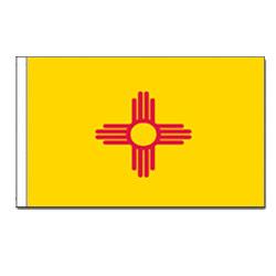 New Mexico Flag with Pole Hem | FlagandBanner.com