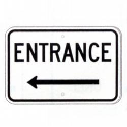 Entrance (left) Sign | FlagandBanner.com