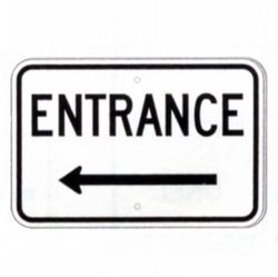 Entrance (left) Sign | FlagandBanner.com
