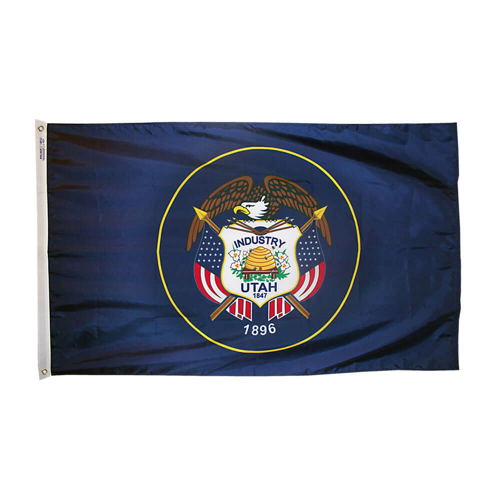 Historical Utah Nylon Flag (8 ft. x 12 ft.) | FlagandBanner.com