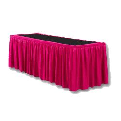 Red Table Skirt | FlagandBanner.com