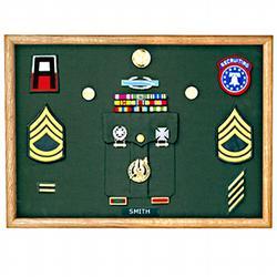Rectangular military awards frame with pocket | FlagandBanner.com